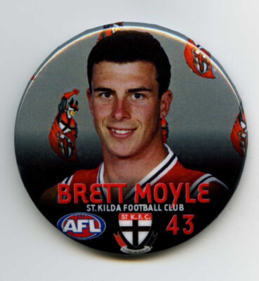 2001 Player Badge Brett Moyle (St Kilda) | eBay Australia