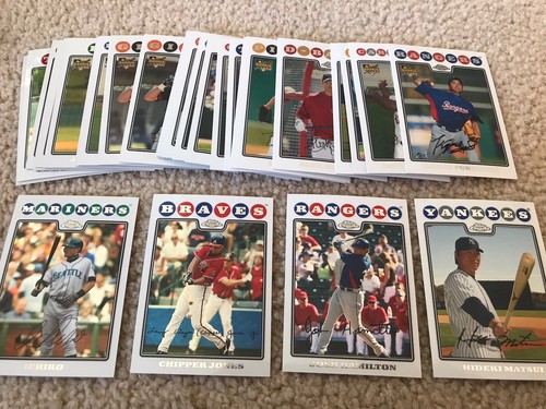 2008 Topps Chrome Baseball LOT (24) W/ 20 RCS + ICHIRO CHIPPER MATSUI ...