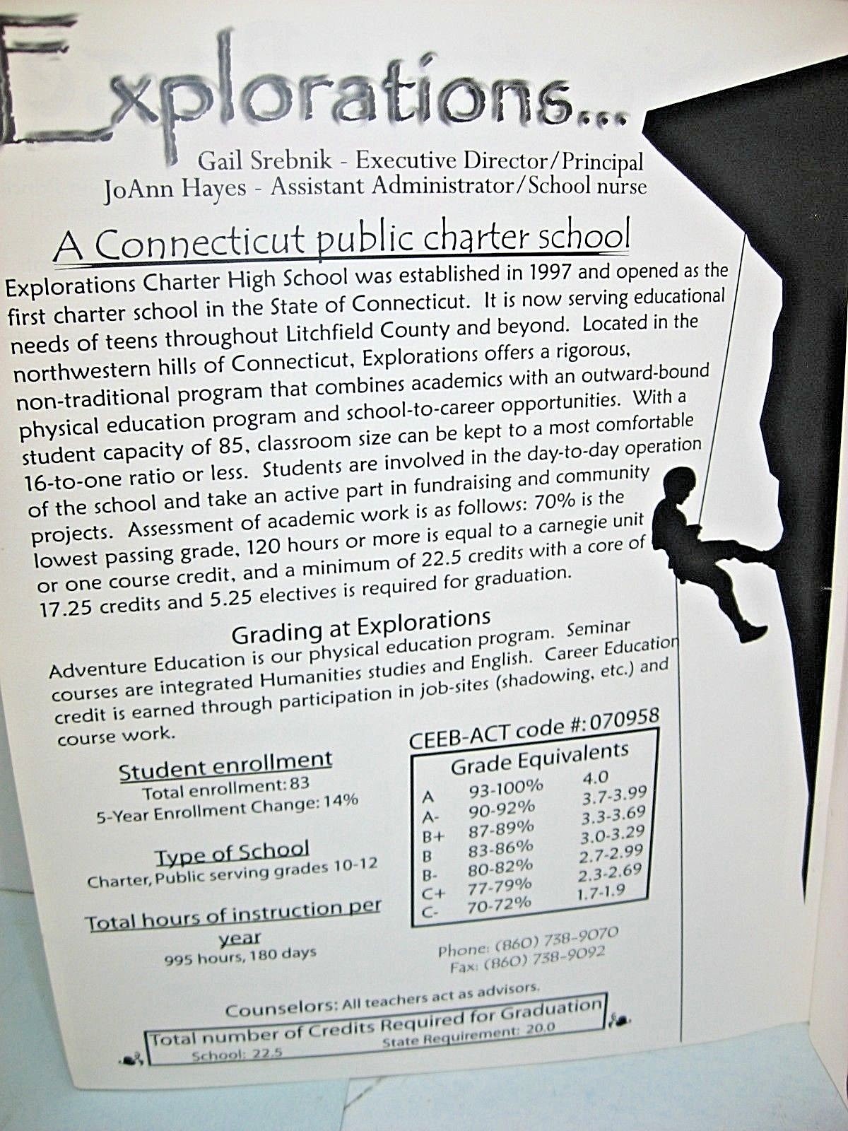 2007 Yearbook, Explorations High Charter School, Winsted, Connecticut ...