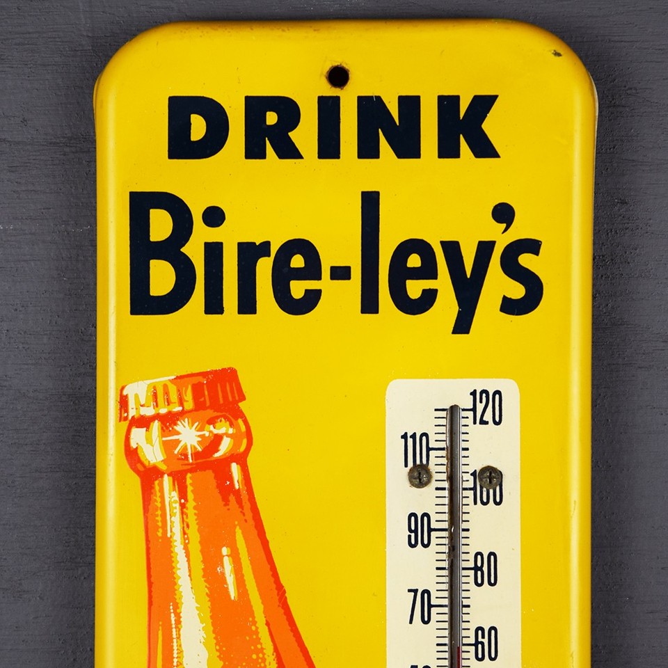 Drink Bire-ley's Non Carbonated Thermometer 1951 Bireleys 15.75 Inches ...