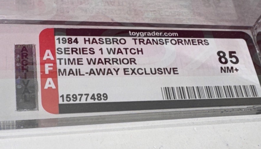 Time Warrior Watch 1984 Hasbro Transformers - G1 Autobots AFA 85 🔥 ...