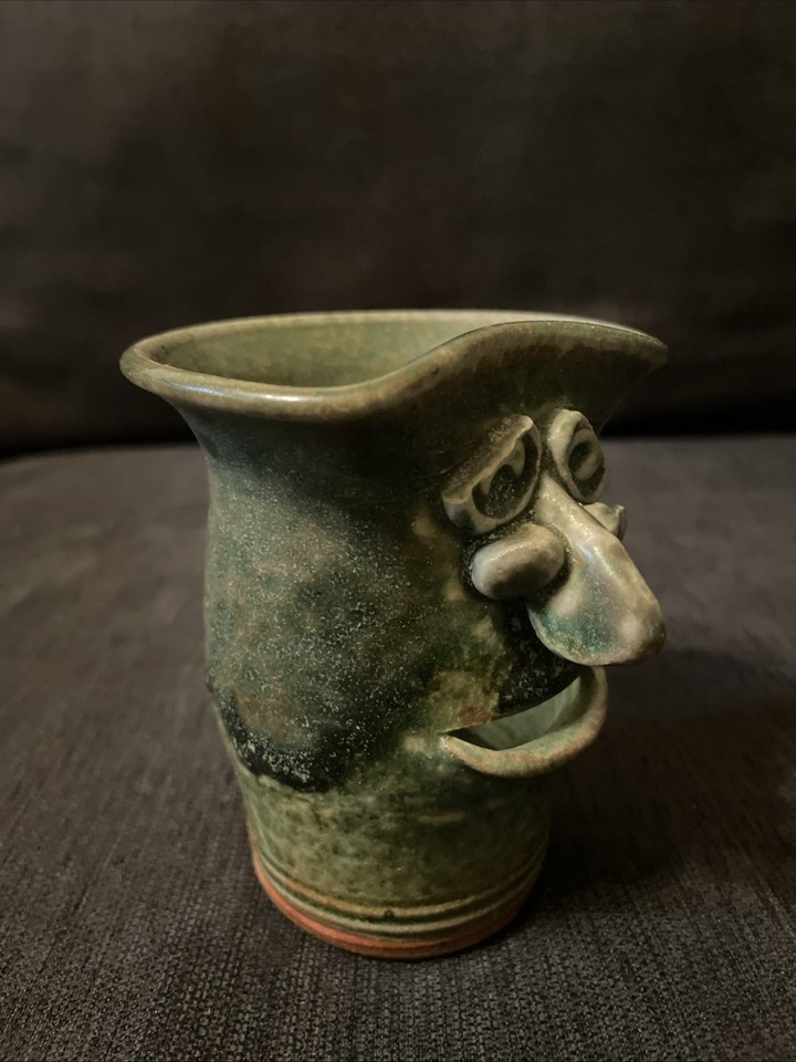 Hand Made Vintage Signed Stoneware Egg Separator Studio Art ️ ️ & 😃 | eBay