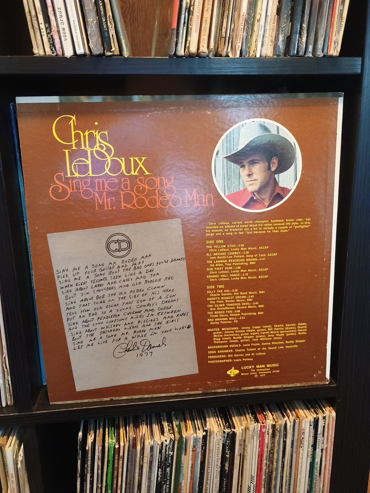 Chris Ledoux Sing me a sing Mr. Rodeo Man LP EX Condition rare Country ...