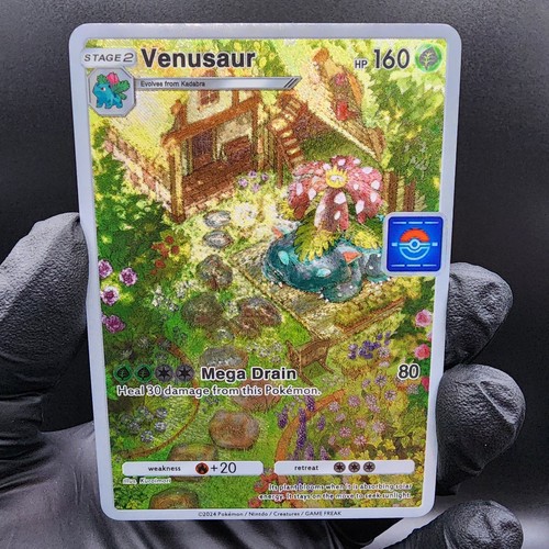 Pokemon Venusaur Pocket TCG Custom Made Fan Art Holo With Texture | eBay