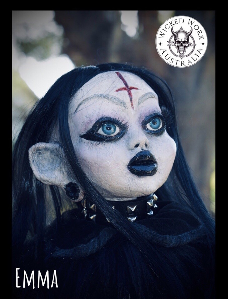 OOAK Creepy Gothic Art Demon Scary Haunting Evil Doll Fantasy Cute Punk Oddity | eBay