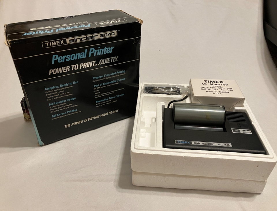 Timex Sinclair 1000 Computer, 1016 16K RAM Module, 2040 Printer and ...