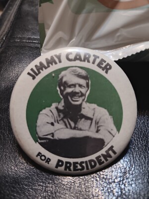 1976 Jimmy Carter 2.25 Inches campaign pinback button political ...