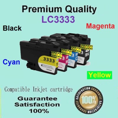 4 x LC3333 LC 3333 Generic Ink Cartridge Compatible with BROTHER MFC ...