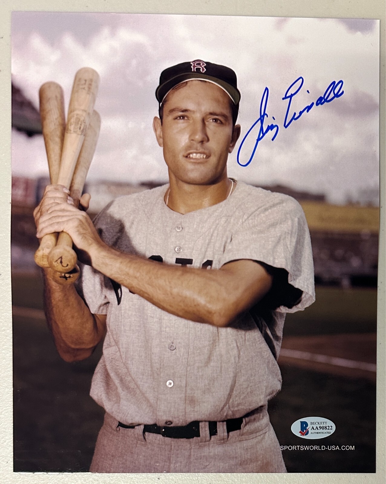 Jimmy Piersall Autographed Memorabilia | Signed Photo, Jersey ...