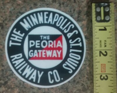 The Minneapolis & St Louis Railway Co. Train Logo Sticker Decal High ...