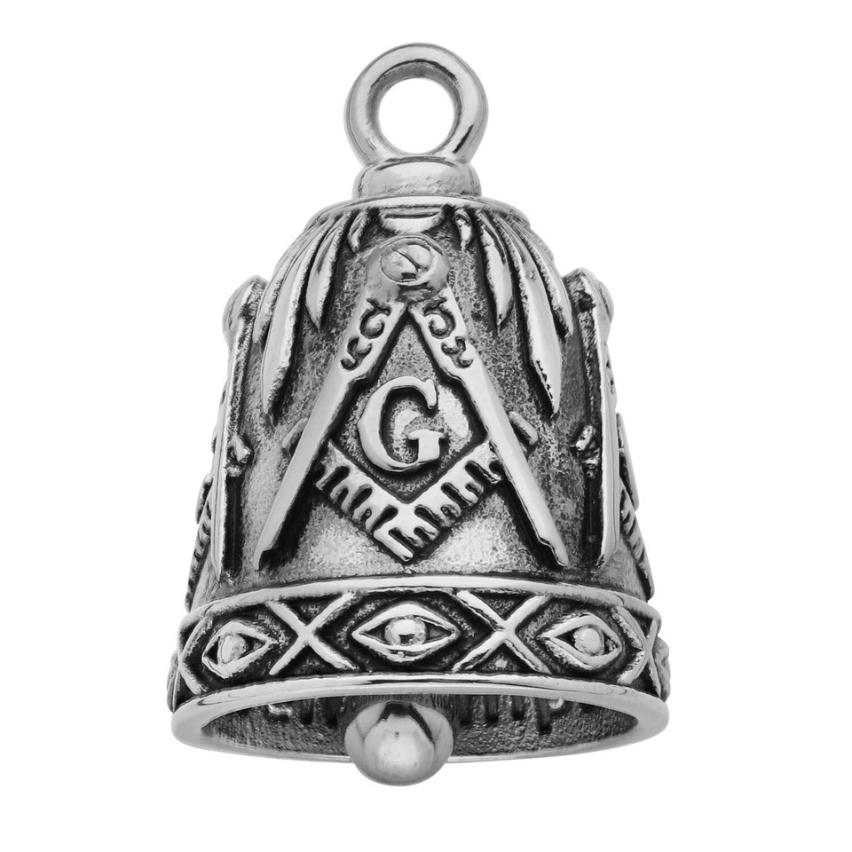 Stainless Steel Motorcycle Ride Bell ® Mason Design 7 | eBay