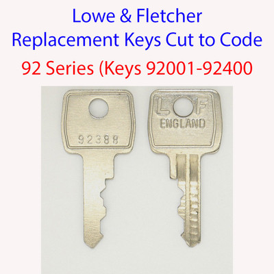 Lowe & Fletcher Replacement Filing Cabinet Key 92 Series Key Codes ...