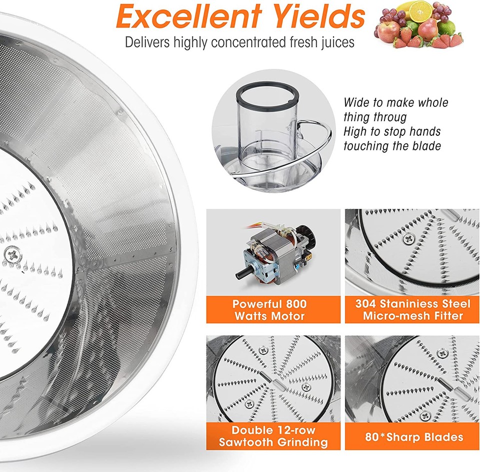 1000W 5 Speeds LCD Screen Centrifugal Juicer Machine for Vegetables ...