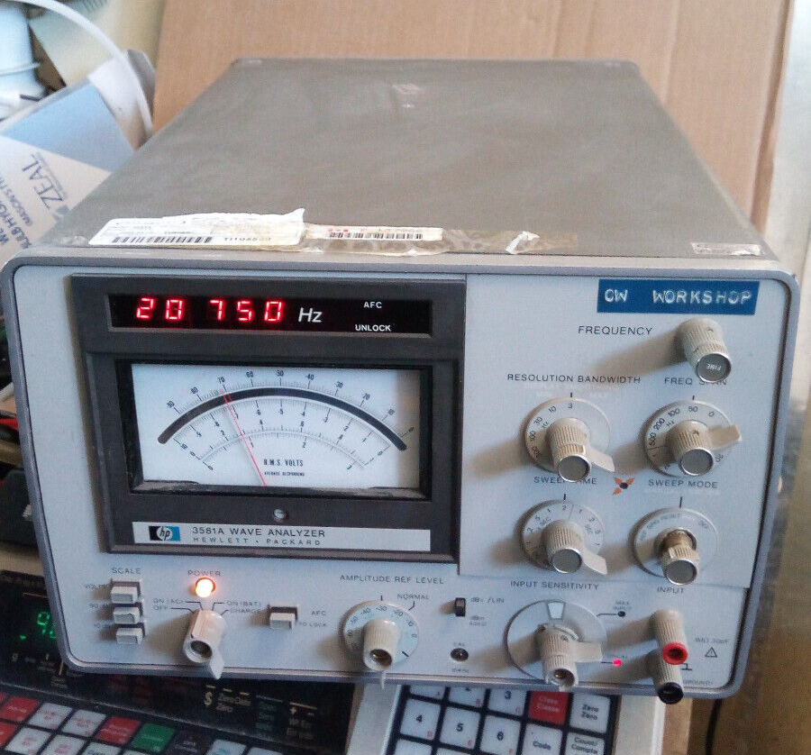HP 3581A Wave Analyzer 15 Hz to 50 kHz for sale online | eBay