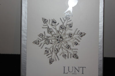 LUNT JEWELED SILVER-PLATED 3" SNOWFLAKE #L0400 | eBay