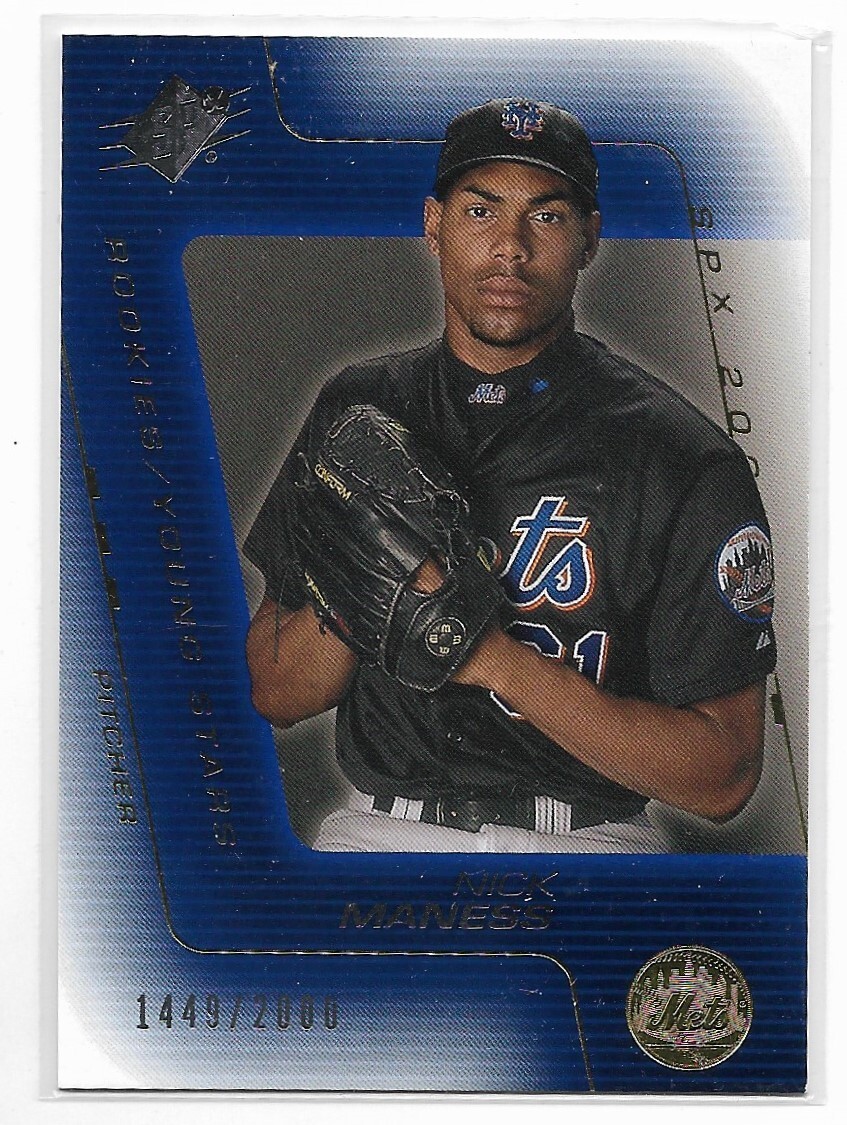 2001 SP x NICK MANESS New York Mets YOUNG STARS ROOKIE CARD 106 1449/ ...