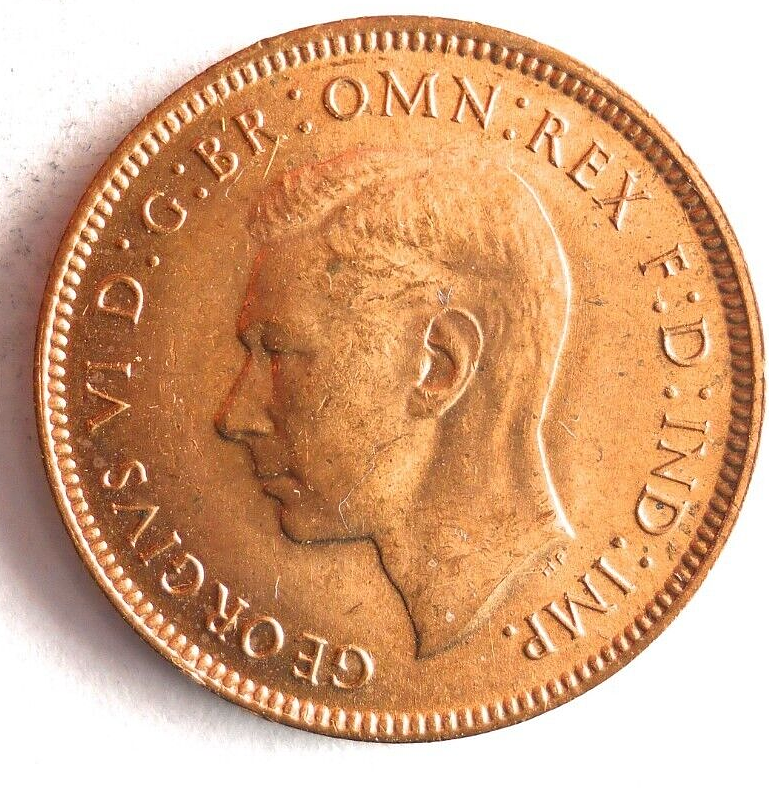1944 GREAT BRITAIN FARTHING - AU/UNC RED - GREAT Coin - Free Ship ...