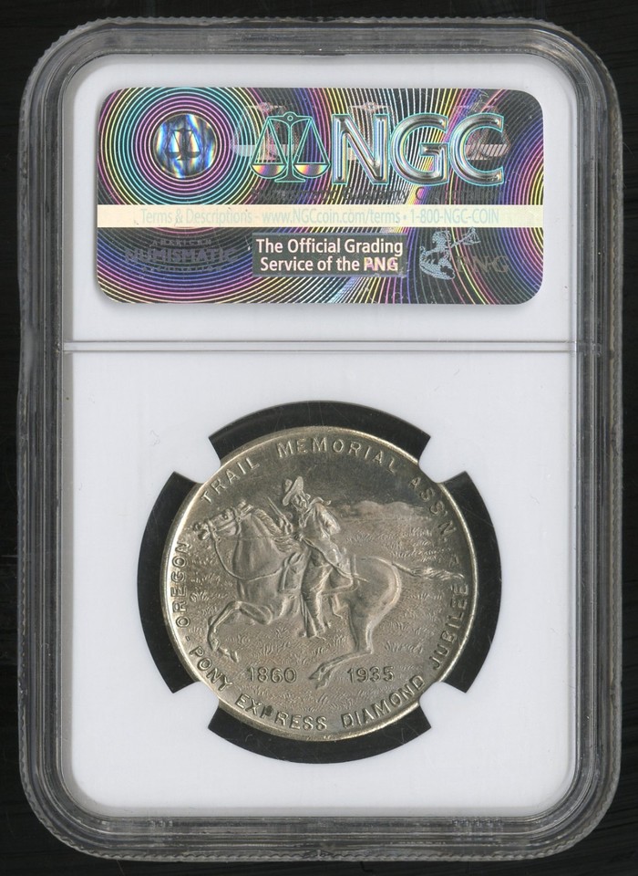 US Coin 1947 Pony Express Diamond Jubilee Medal NGC MS66 | eBay