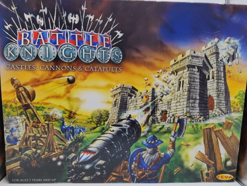 Battle Knights Castles Cannons & Catapults Board Game Incomplete Spares ...