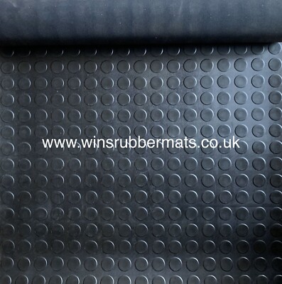 Rubber Flooring Mat Rolls 1m to 10m and 1.2m/1.5m/1.8m Wide X 3mm Thick ...