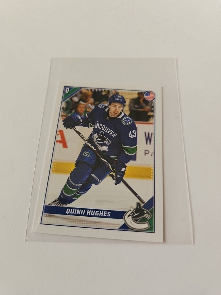 2019-20 Topps Stickers #471 Quinn Hughes Vancouver Canucks | eBay