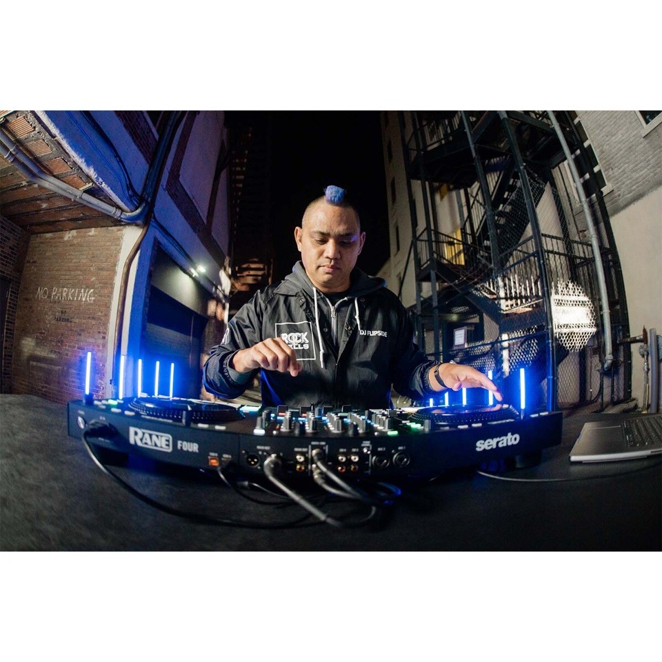 Rane FOUR Advanced 4 Channel Mixer Stems Serato DJ Pro Controller Rane ...