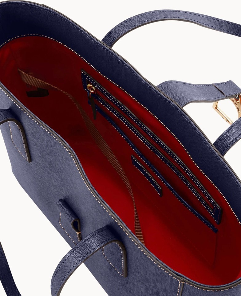 New Dooney & Bourke MARINE Saffiano Small Shannon Tote MSRP $298 Fast ...