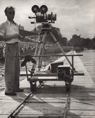 1936 Vintage Berlin Olympics Pier Camera Rail Rowing Event RIEFENSTAHL ...