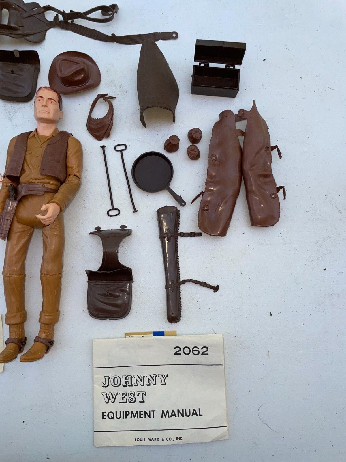 Vintage Lot Marx Johnny West Figures Jane Jay Wagon Chief Box LOTS ...
