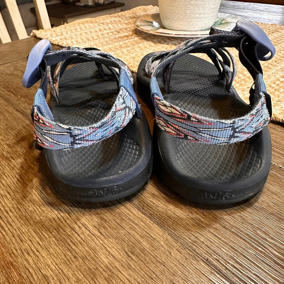 Chaco Z Cloud Sandals Sporty Strappy Walking Comfort Blue Multi W6 | eBay