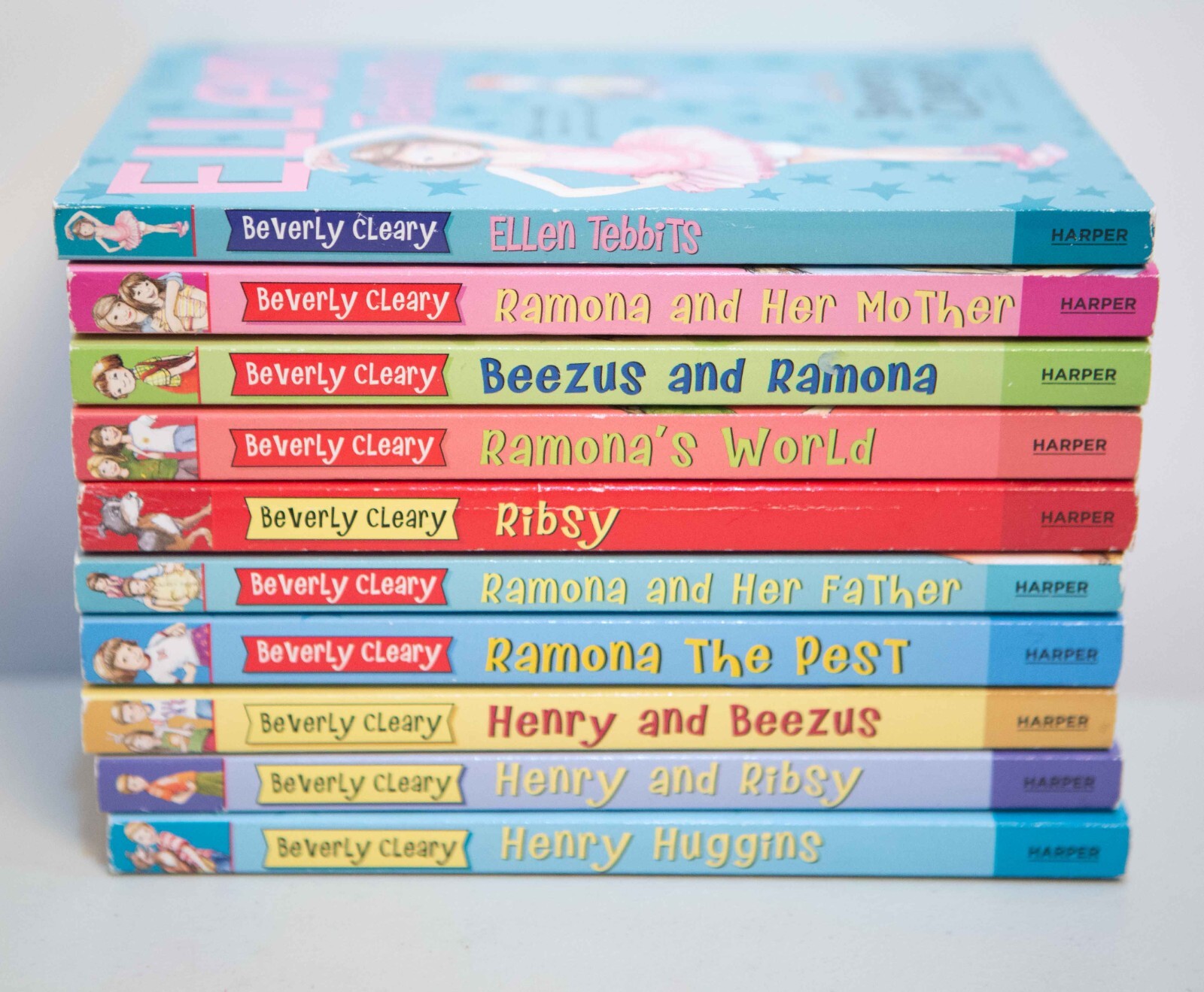 Lot of 10 Ramona and Henry Huggins chapter books by Beverly Cleary Lot ...