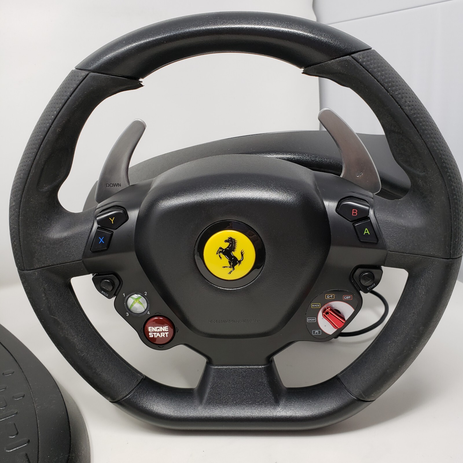 Thrustmaster Ferrari 458 RW XBOX 360 Racing Steering Wheel Pedals Video ...