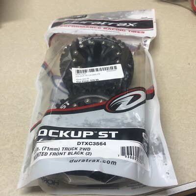 NEW Duratrax Lockup ST Mounted Front Blk Tire/Wheel 2.8 | eBay