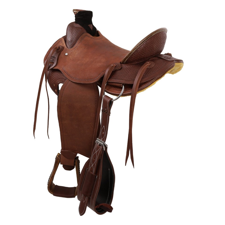 Signature Series Roughout Roper Saddle Back Cinch Full QH Bars 15" 16" 17" NEW | eBay