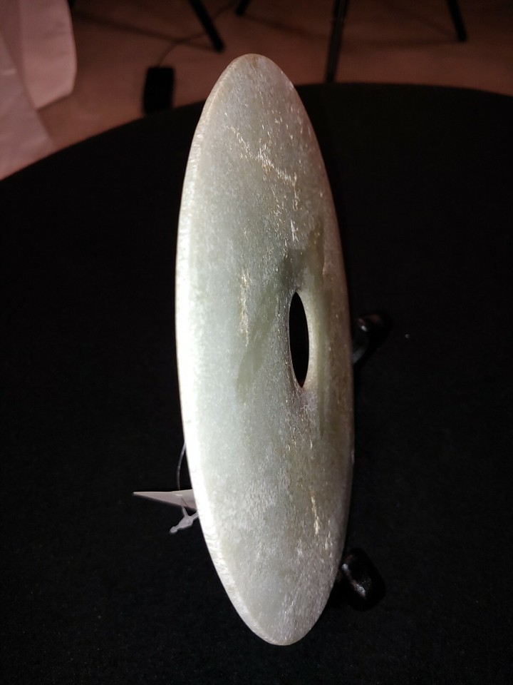 Ancient Chinese Jade - Neolithic Culture Celadon Jade Disc (Bi) | eBay