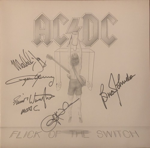 AC/DC Flick Of The Switch Vinyl Lp 1983 Atlantic Records German Import ...