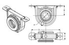 Spicer Driveshaft Center Support Bearing D-Type 1810 Series | 5003323 ...