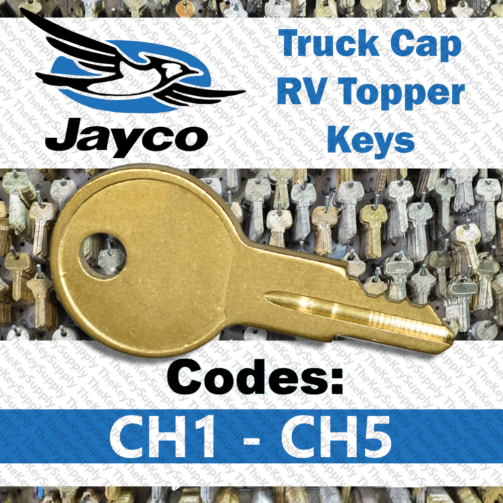 Jayco Truck Cap RV Replacement Key Cut to Code CH1 - CH5 | eBay