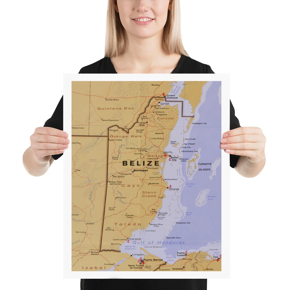 Belize Geographical Map