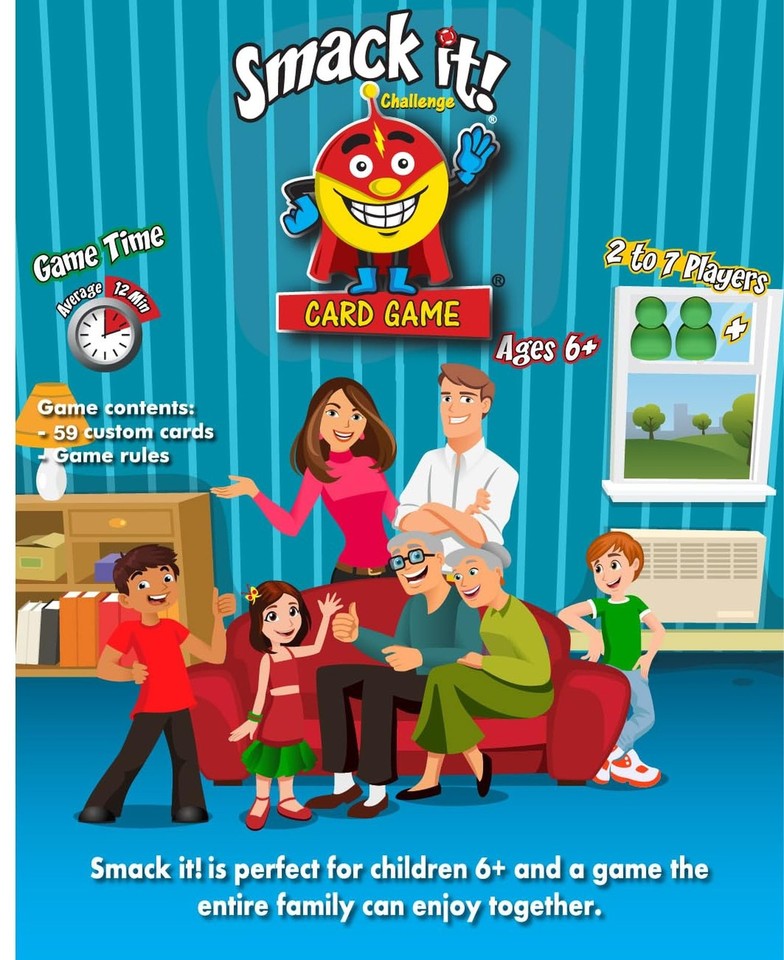 Arizona GameCo Smack it!, a Family Card Game for Kids – Fun and Easy to ...