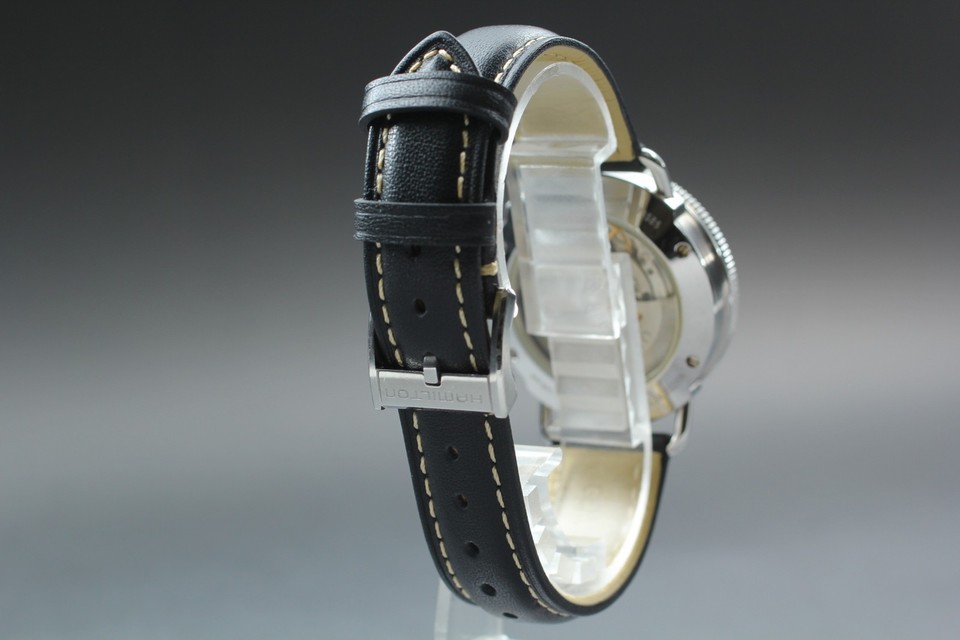 [Near MINT] Hamilton H782150 Khaki Navy Pioneer Automatic White Dial ...