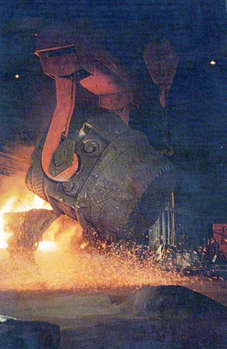 Gary Indiana Gary Steel Works Molten Iron Postcard | eBay