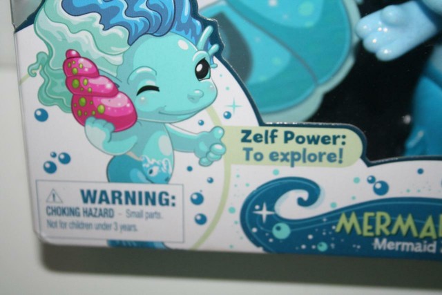 The Zelfs Blue Mermalade Mermaid Zelf Troll Doll Type Large 4" - for ...