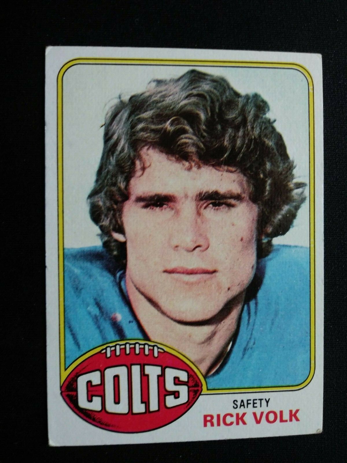 1976 Topps Football Card # 371 Rick Volk - Baltimore Colts | eBay