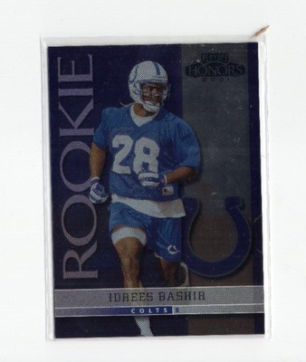 2001 Playoff Honors: Idrees Bashir #177! SN/250! RC! ROOKIE ...