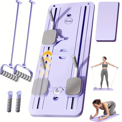 5 In1 Pilates Board for Home Foldable, Portable Pilates Reformer ...