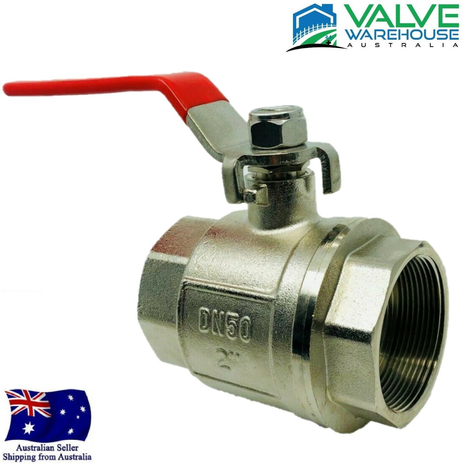 Brass Ball Valve - F&F Full Bore - Lever Operated - 15mm - 100mm (1/2x4 ...