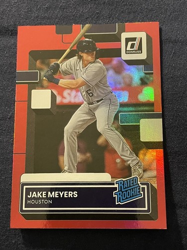 2022 Donruss Jake Meyers Rated Rookie Red Foil Parallel #47 HOUSTON | eBay