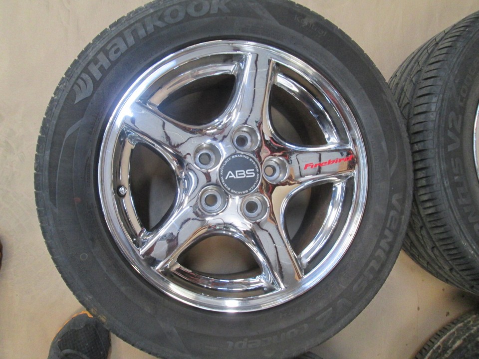 97-02 Firebird Trans Am Wheels & 245-60-16 Tires Chrome 16x8 Set of 4 ...