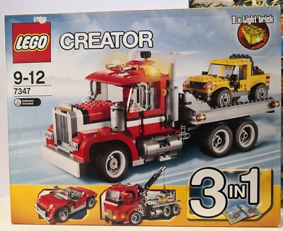LEGO CREATOR 7347 CAMION AUTOTRASPORTATORE HIGHWAY PICKUP con i sigilli ...